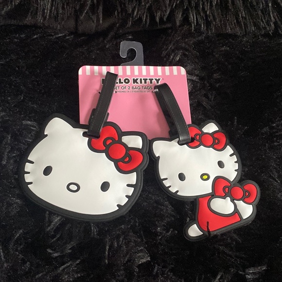 Hello Kitty | Other | Hello Kitty Luggage Bag Tagsset 2 | Poshmark